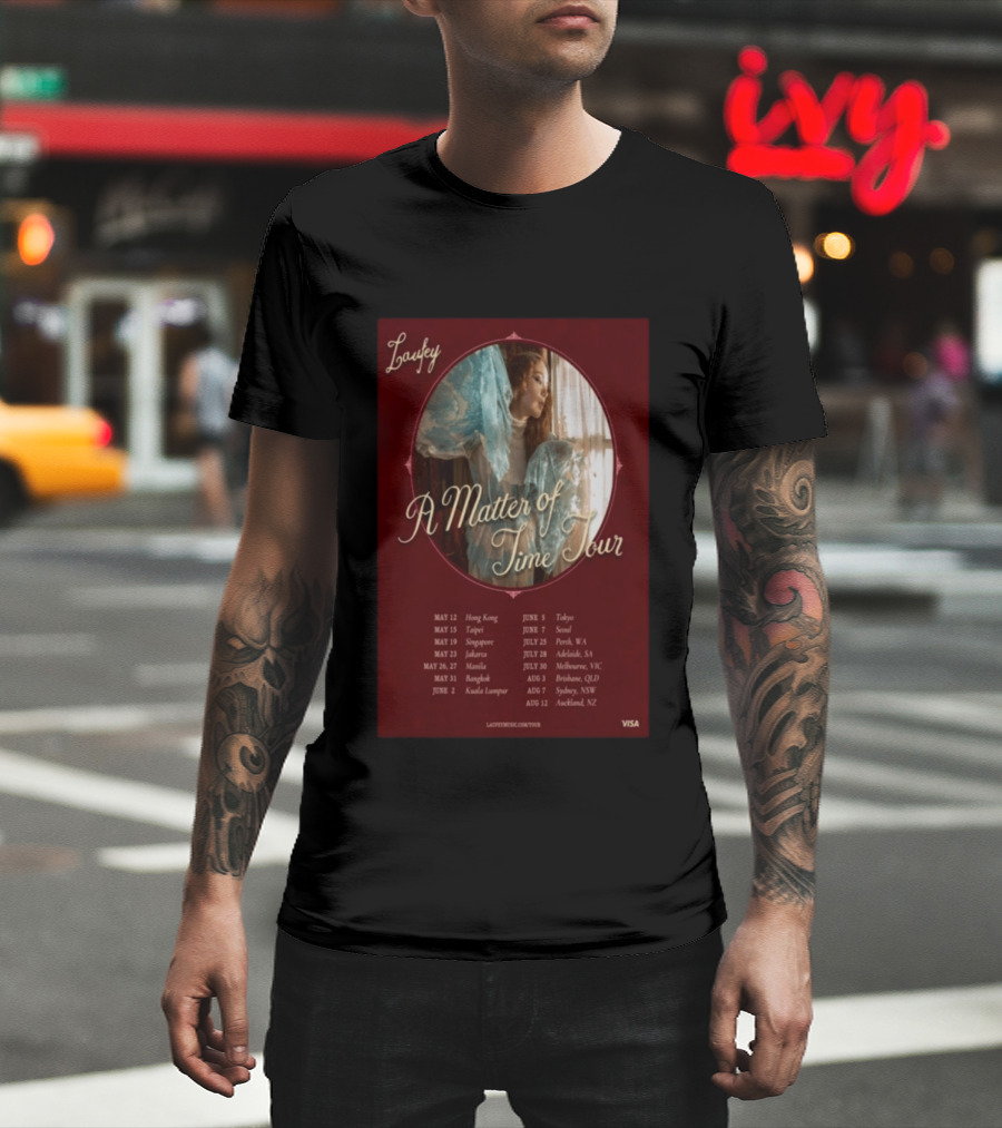 Laufey A Matter Of Time Tour 2026 Dates And Locations T-Shirt