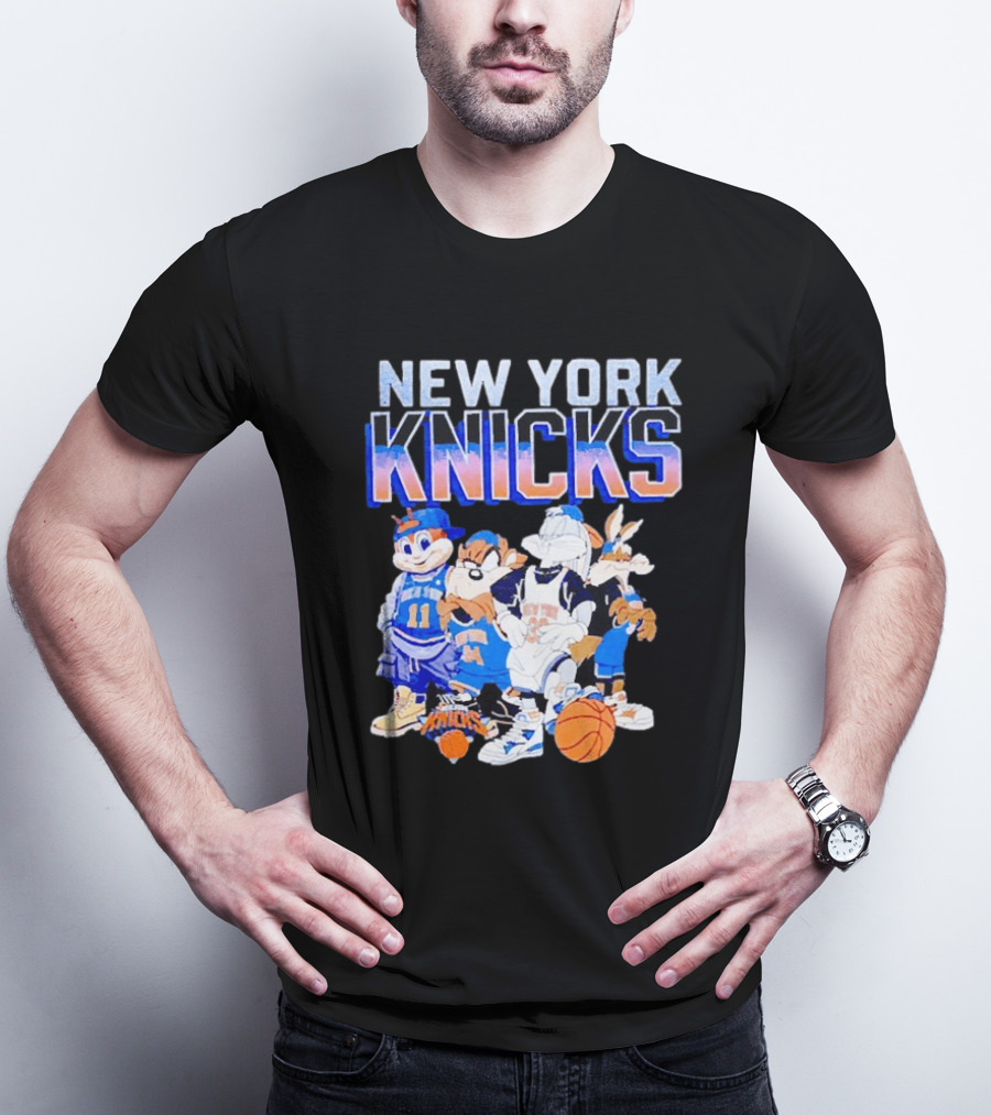 New York Knicks Looney Tunes Basketball Collaboration T-Shirt