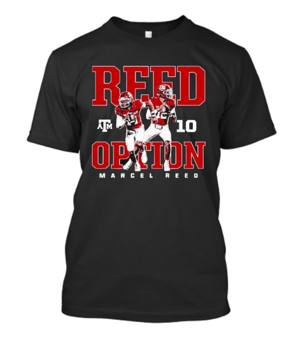 Texas A&M Aggies Reed Option Marcel Reed 10 Football T-Shirt