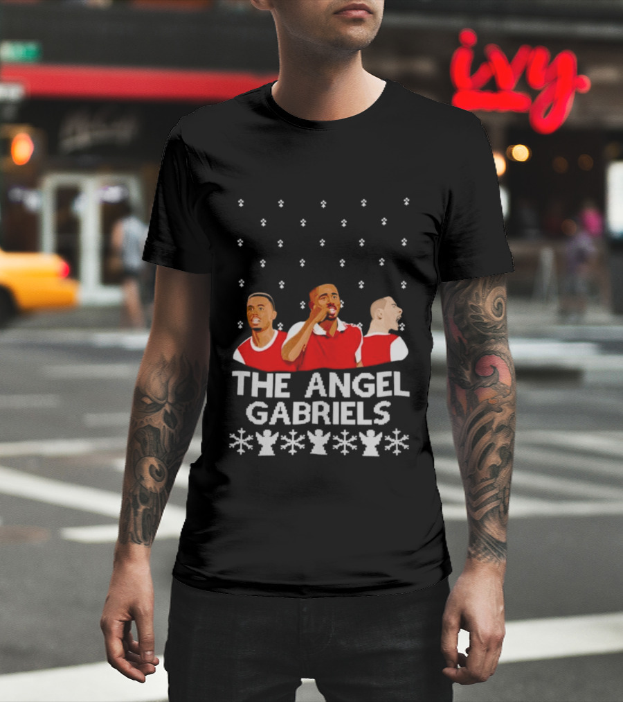 The Angel Gabriels Christmas Soccer Players Snowflakes T-Shirt