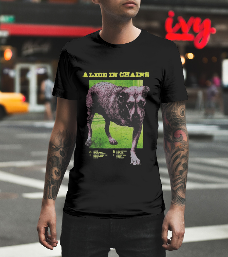 Alice In Chains Tripod Album Cover Art Dog Image T-Shirt