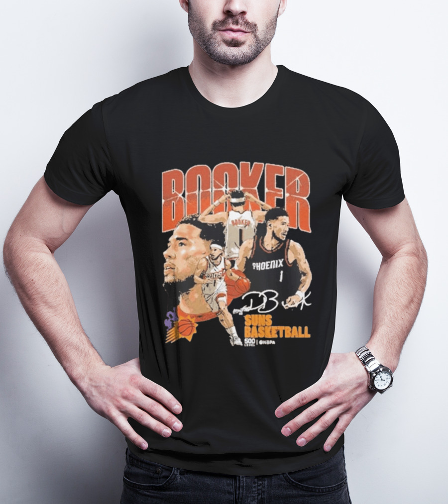 Booker Suns Basketball Phoenix 500 Career Games T-Shirt