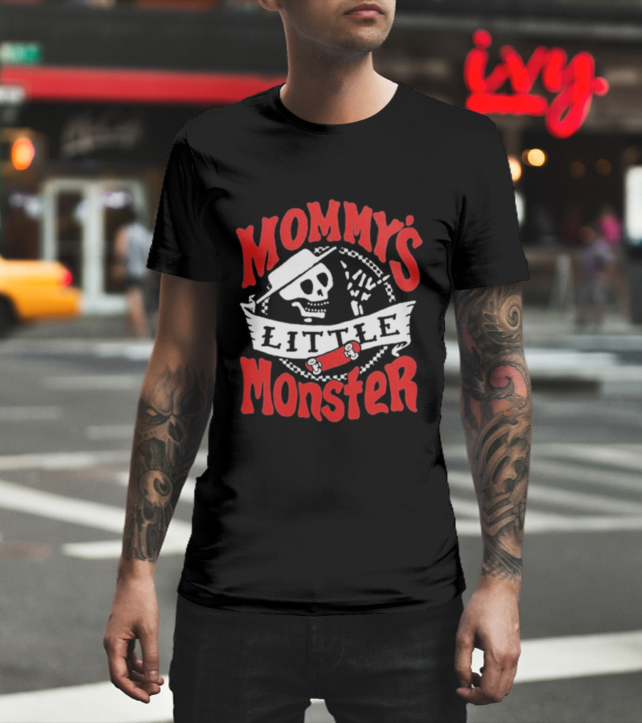 Social Distortion Mommy's Little Monster Skull Skeleton Rockabilly T-Shirt