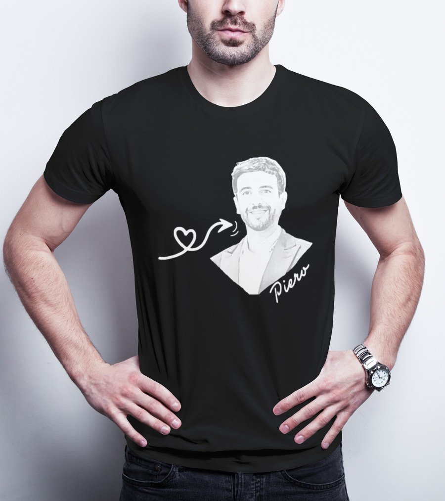Piero Barone Il Volo Love Heart Men's Fashion Red T-Shirt