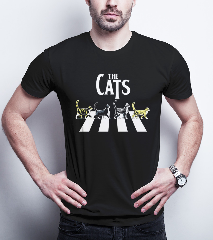 The Cats Abbey Road Parody Walking Cats T-Shirt