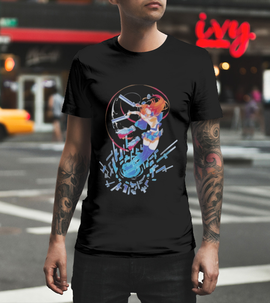 Noel Vermillion Blazblue Action Pose Dynamic T-Shirt