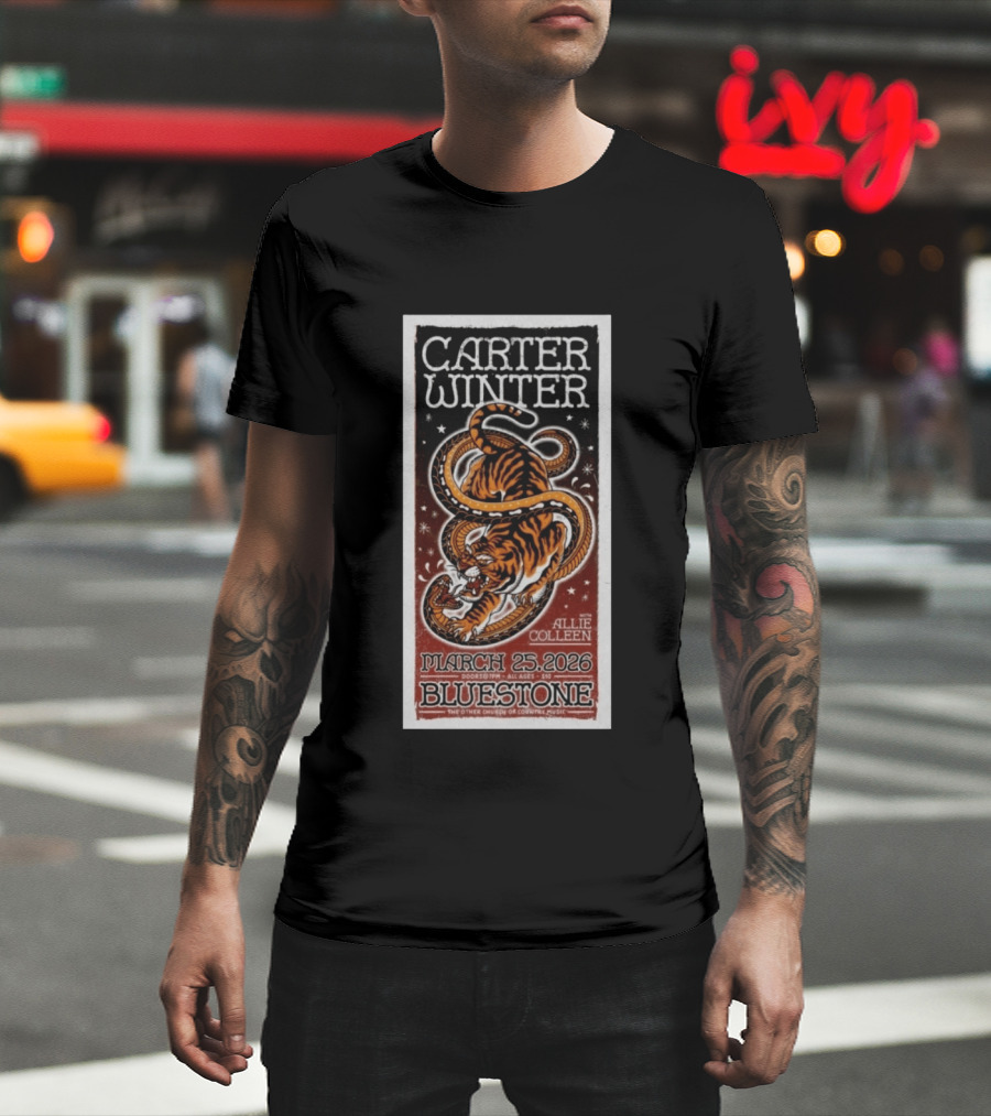 Carter Winter Bluestone Columbus OH March 25 2026 Featuring Allie Colleen T-Shirt