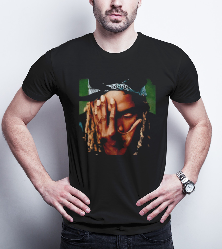 Fetty Wap Hand Gesture Illustration With Green Accents T-Shirt