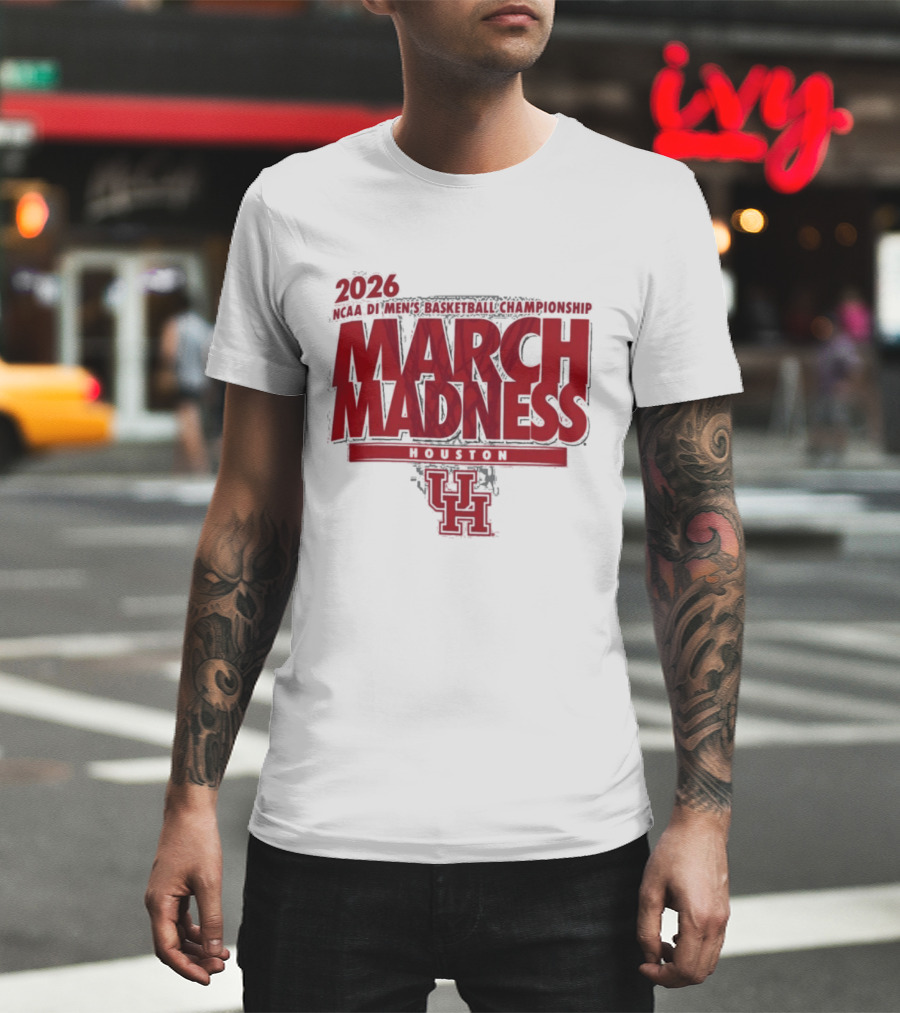 2026 NCAA Men's Basketball Houston March Madness UH T-Shirt