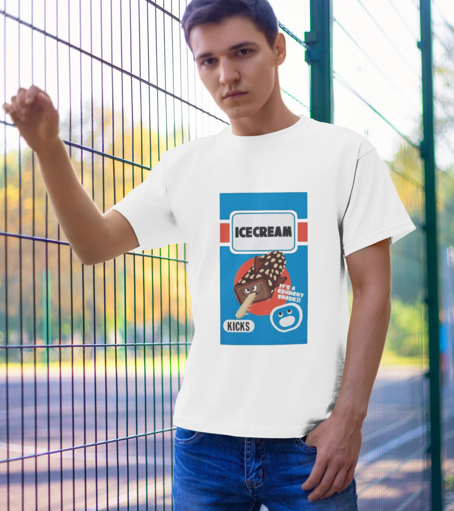 Ice Cream Kicks It's A Crunchy Shark T-Shirt