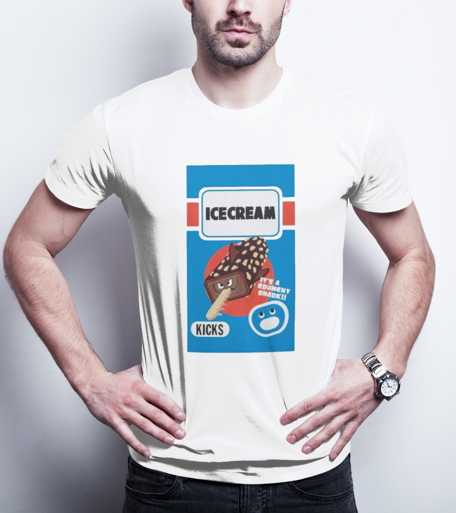 Ice Cream Kicks It's A Crunchy Shark T-Shirt