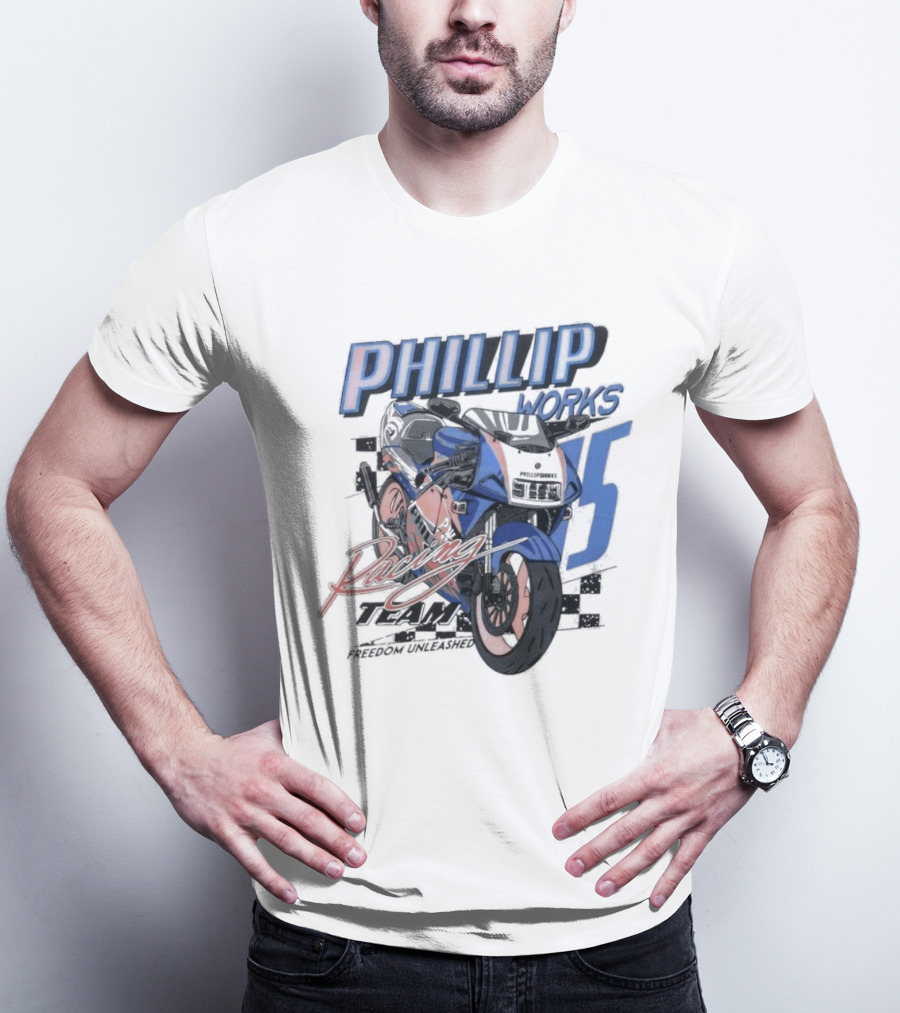 Phillip Works Racing Motorcycle 15 T-Shirt