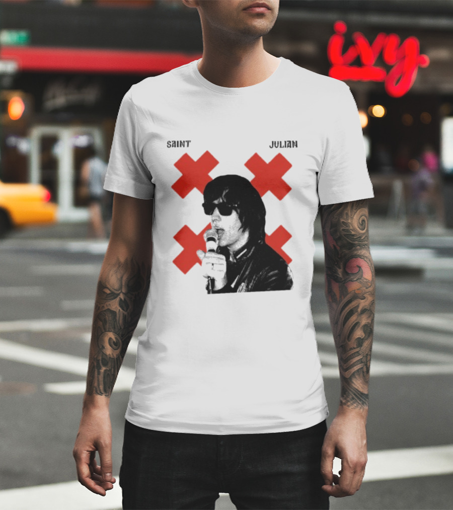 Saint Julian Ccasablancas Red X T-Shirt