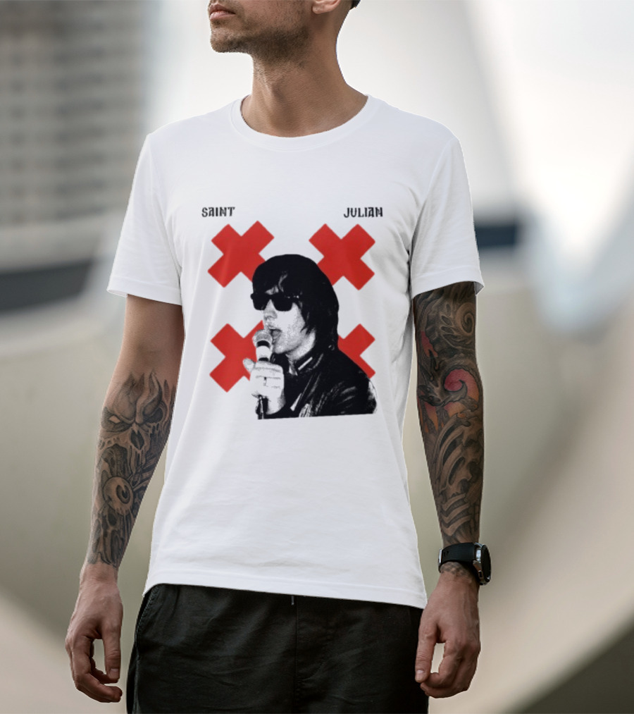 Saint Julian Ccasablancas Red X T-Shirt