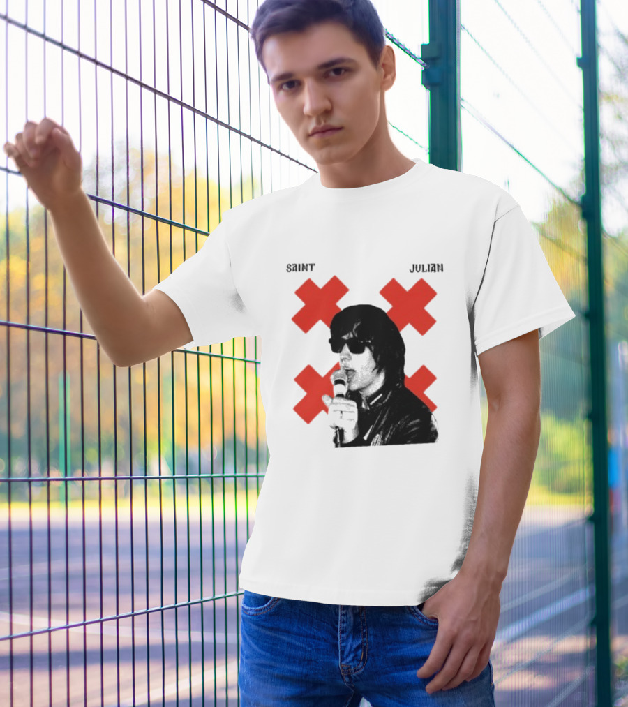 Saint Julian Ccasablancas Red X T-Shirt