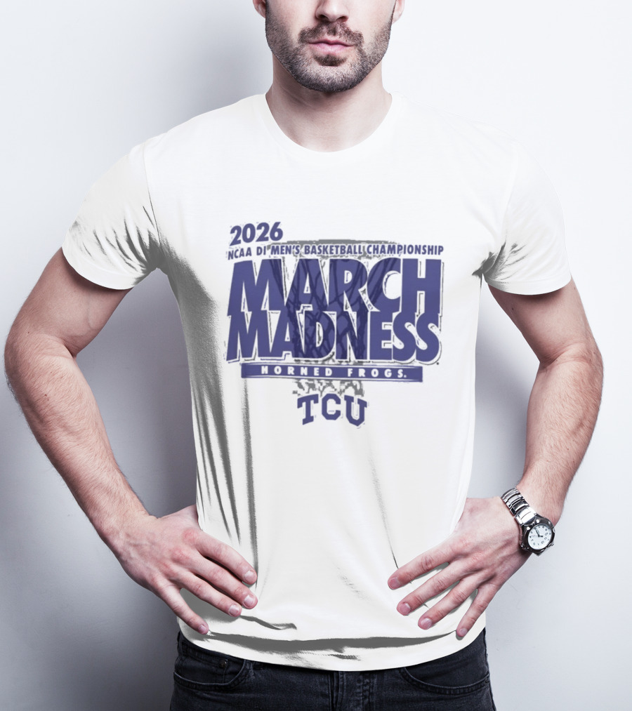TCU Horned Frogs 2026 NCAA DI Men's Basketball Championship March Madness T-Shirt