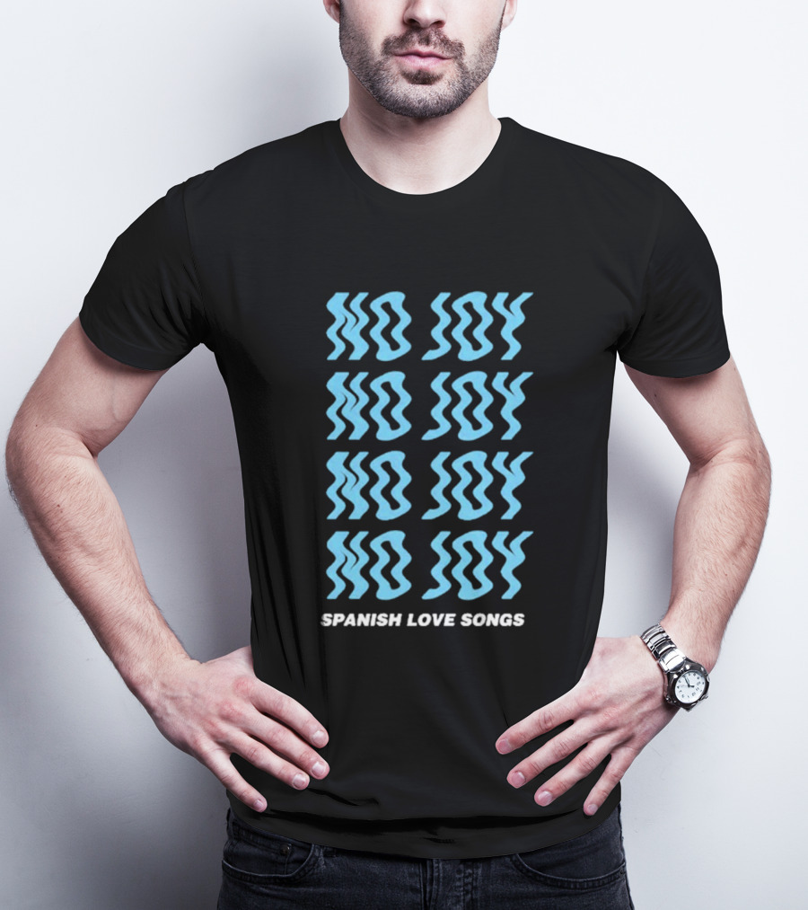 Spanish Love Songs No Joy Repeated Blue T-Shirt