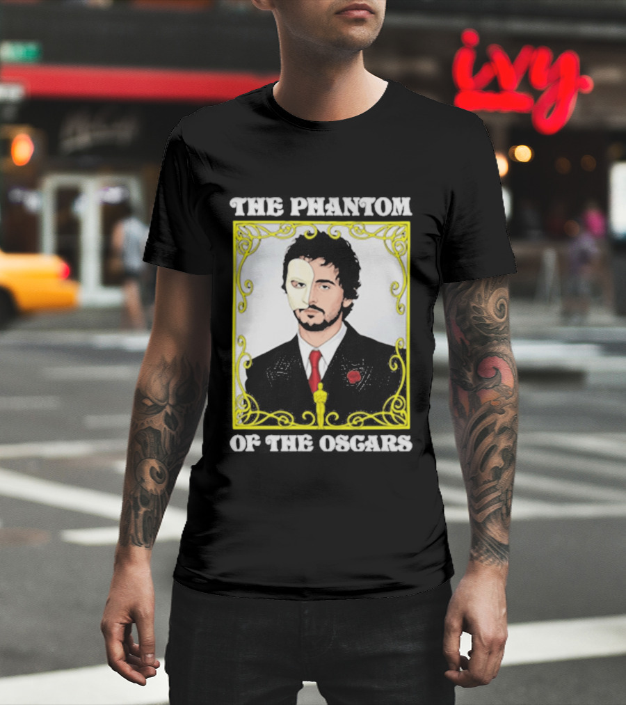 The Phantom Of The Oscars Timothee Chalamet Masked Tuxedo Oscars T-Shirt