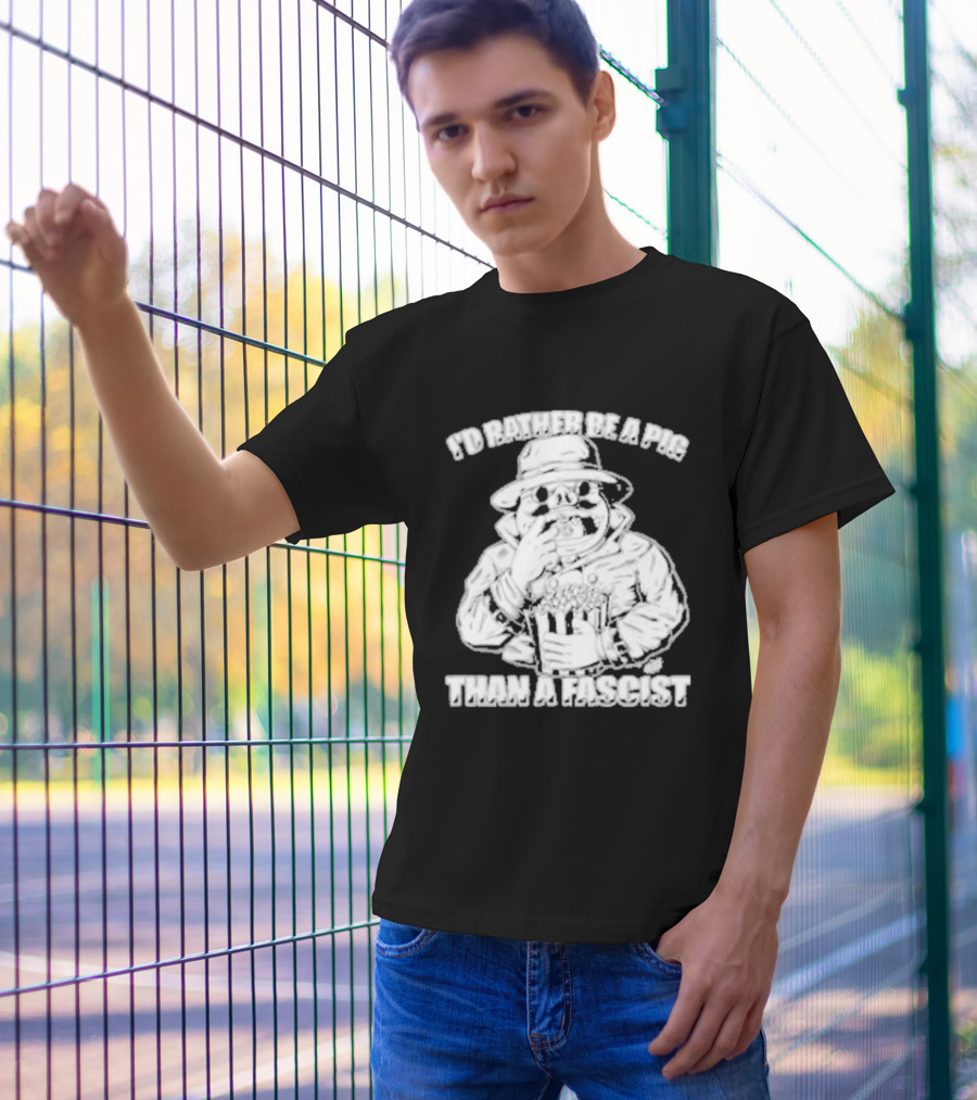 I'd Rather Be A Pig Than A Fascist Olafh Ace Porco Rosso Miyazaki T-Shirt