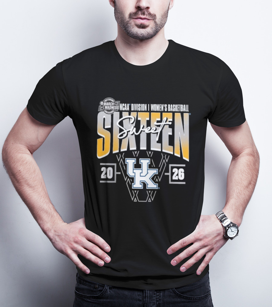 NCAA Women's Basketball March Madness Kentucky Wildcats Sweet Sixteen 2026 T-Shirt