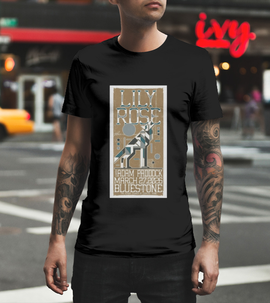 Lily Rose Adam Paddock March 27 2026 Bluestone T-Shirt