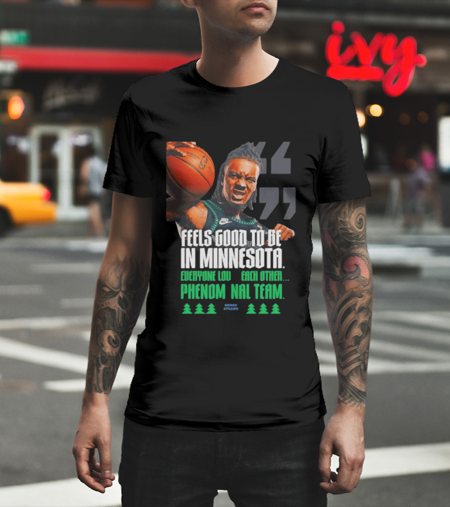 Bones Hyland Nike Basketball Minnesota Timberwolves Phenomenal Team T-Shirt