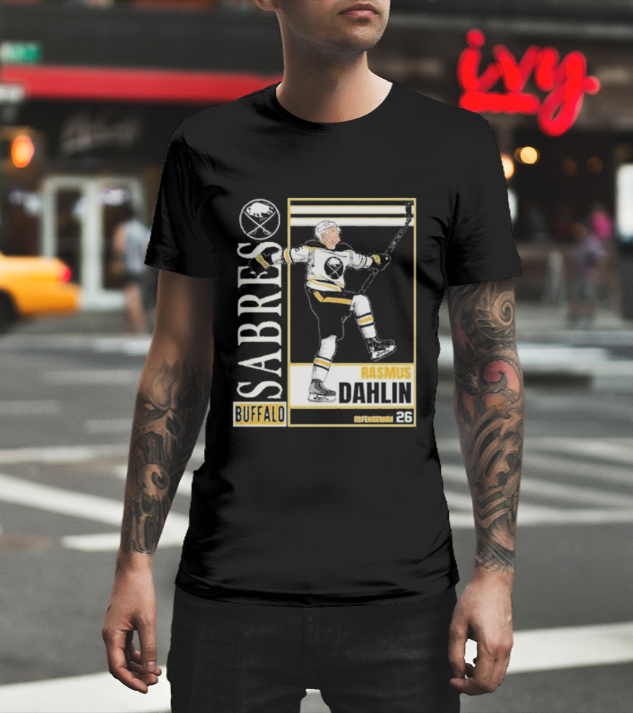 Buffalo Sabres Rasmus Dahlin 26 Defenceman T-Shirt