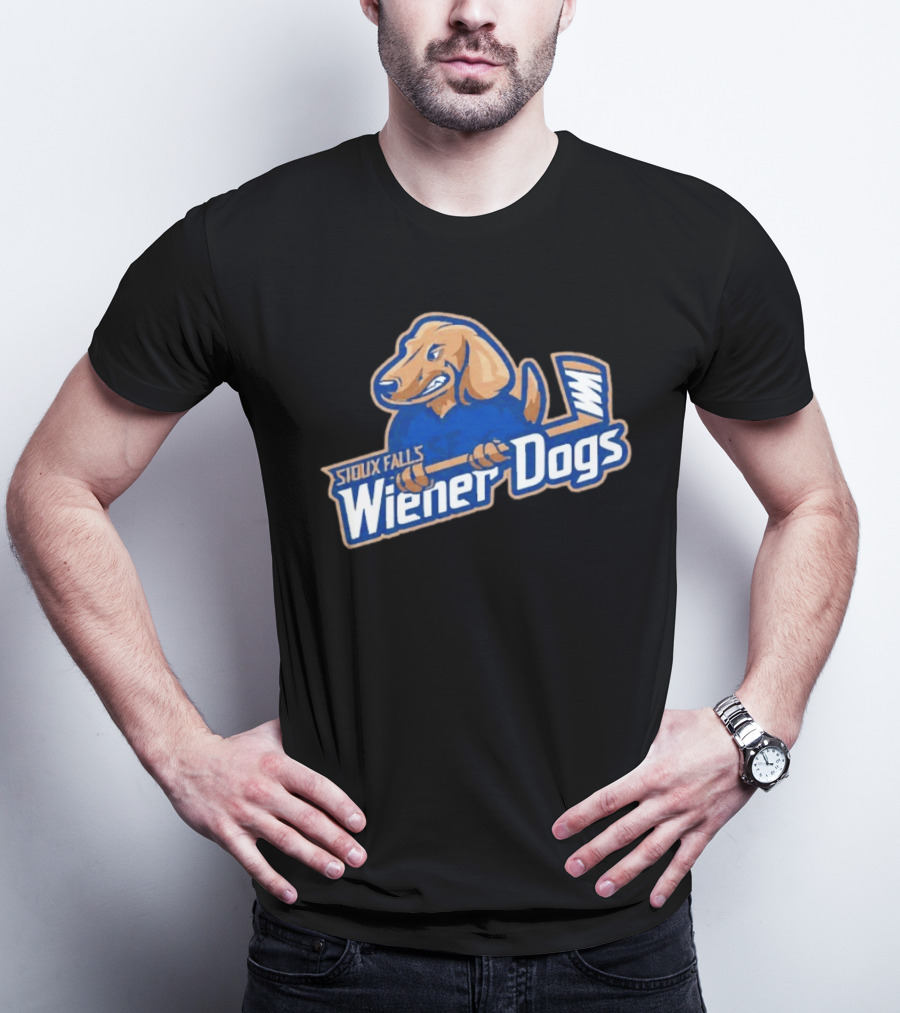 Sioux Falls Wiener Dogs Hockey Team Fighting Dog T-Shirt