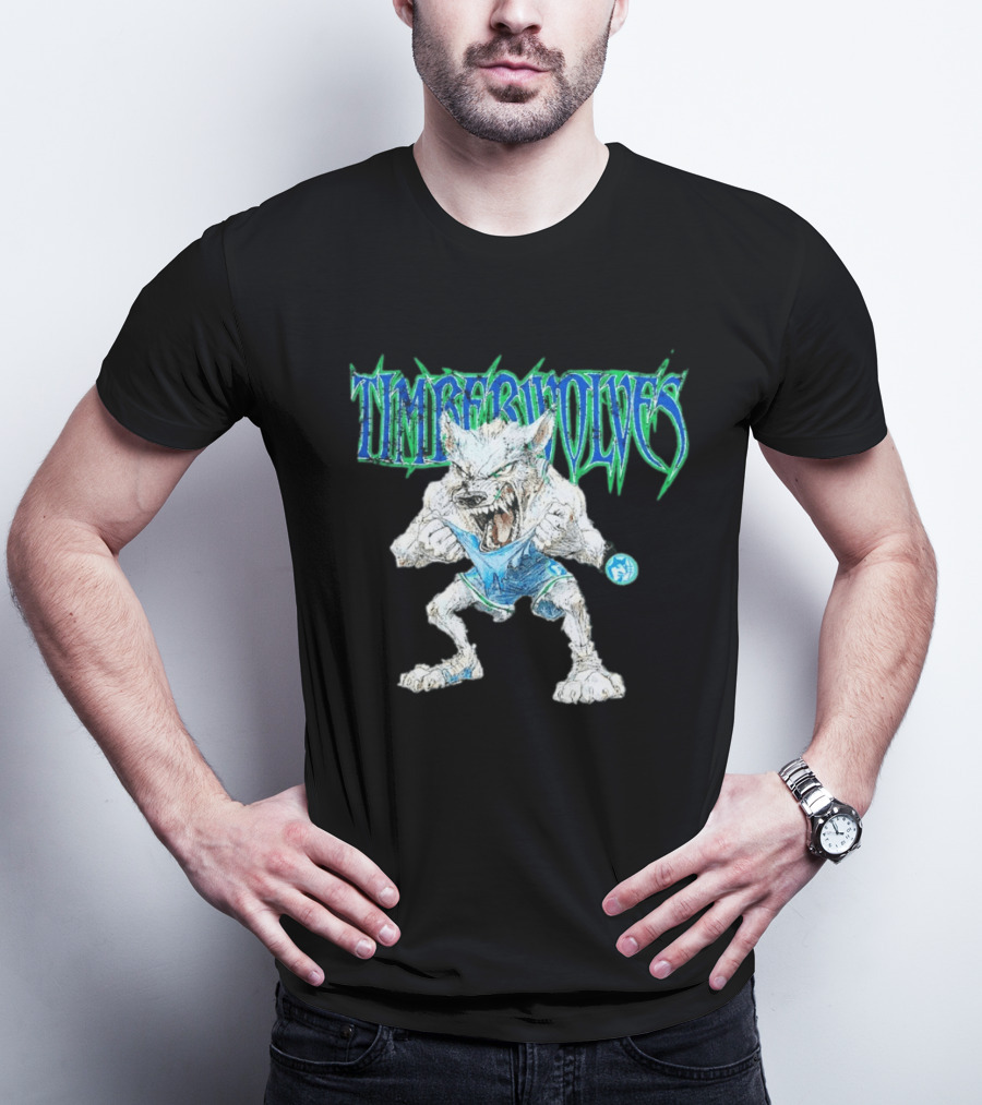 Timberwolves Mascot Crunch The Wolf Fierce T-Shirt