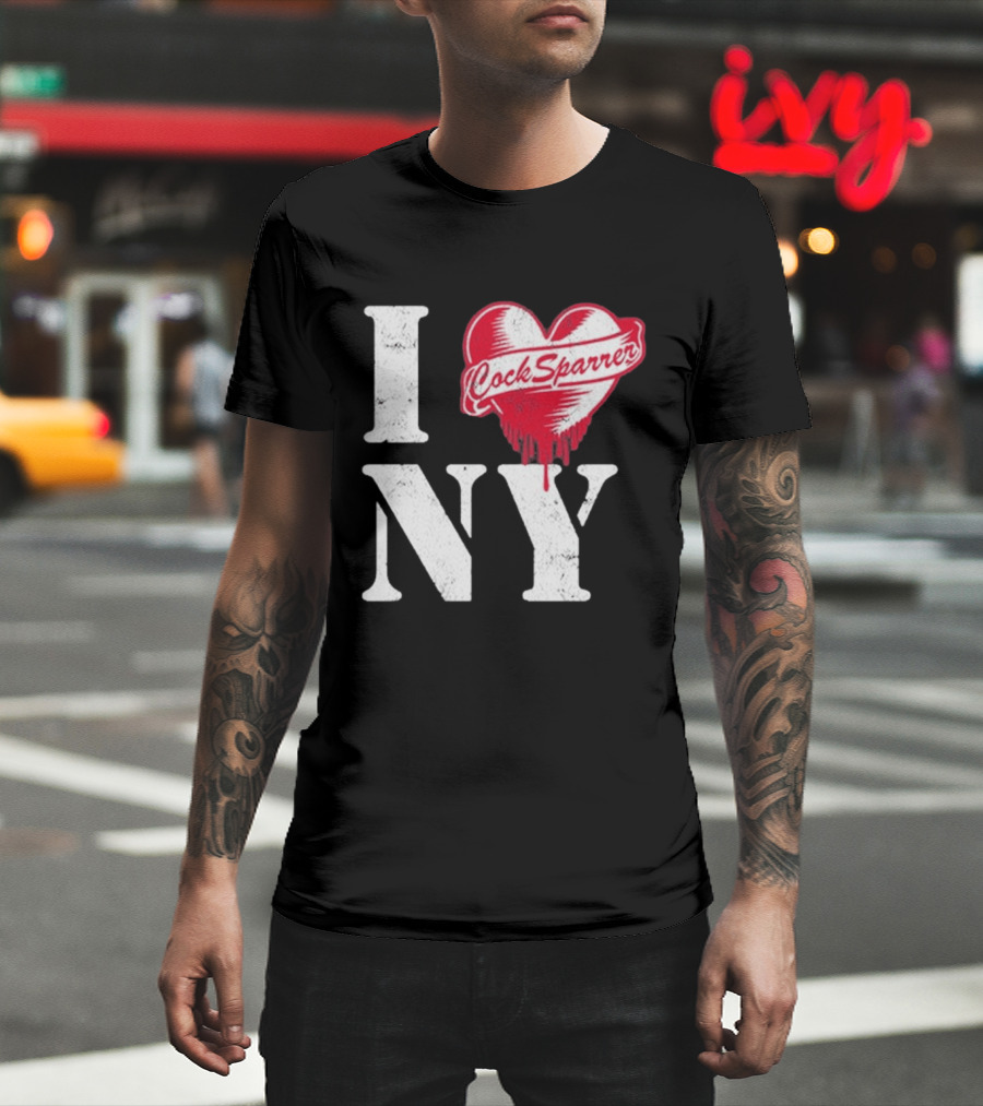 I Love NY Cock Sparrer Heart Design 2026 Concert Tour New York T-Shirt