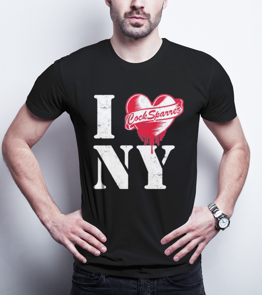 I Love NY Cock Sparrer Heart Design 2026 Concert Tour New York T-Shirt