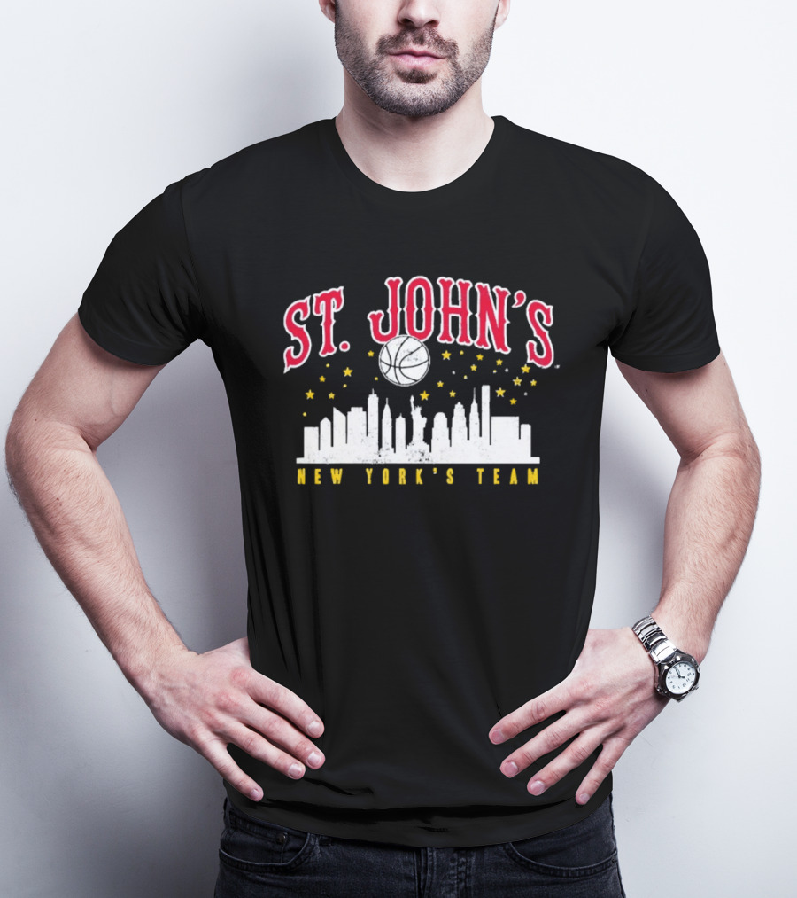 St. John's New York's Team Skyline Stars Moon T-Shirt