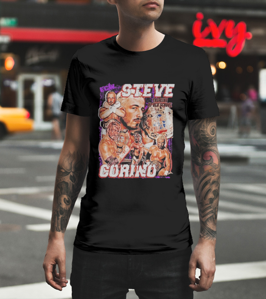 ECW Steve Corino The King Of Old School Wrestling Champion T-Shirt