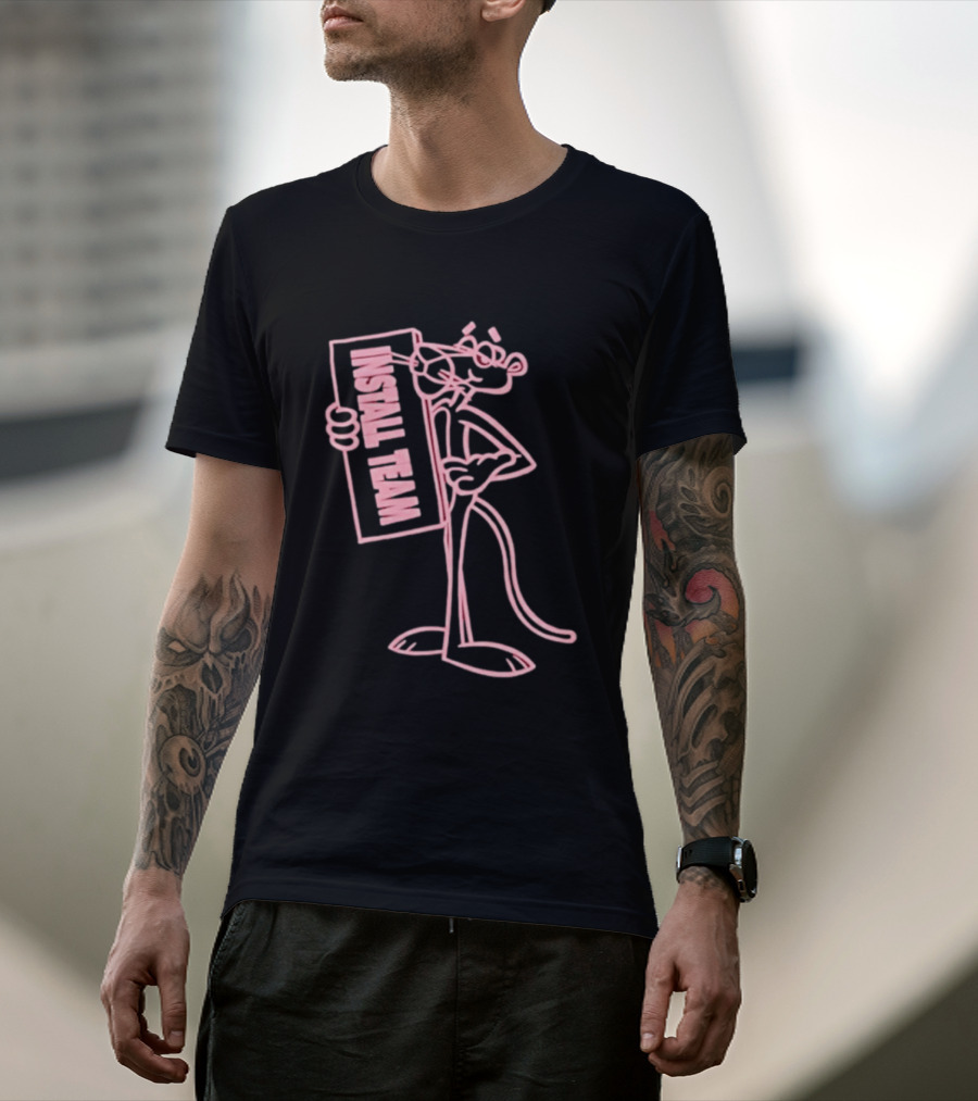 New York Sunshine Pink Panther Install Team T-Shirt