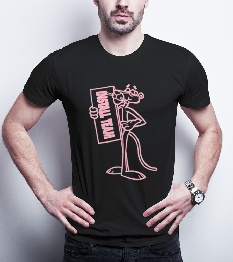 New York Sunshine Pink Panther Install Team T-Shirt