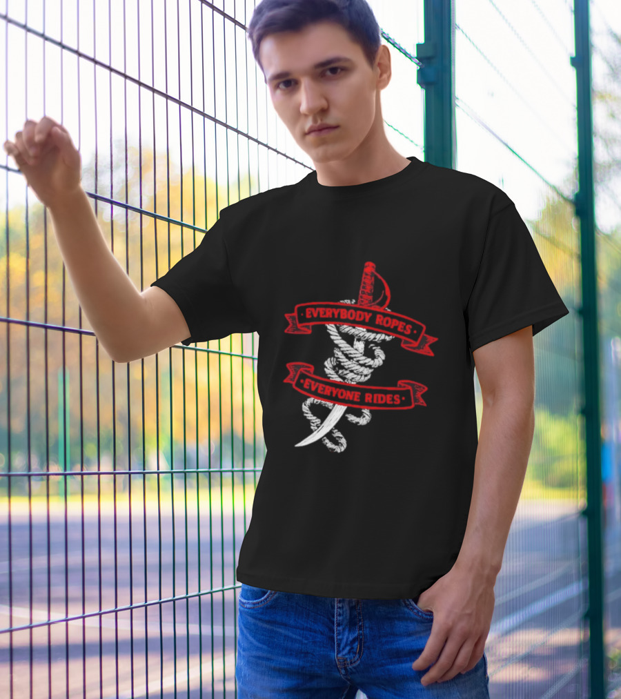 Everybody Ropes Everyone Rides Buffalo Sabres Rope Sword T-Shirt
