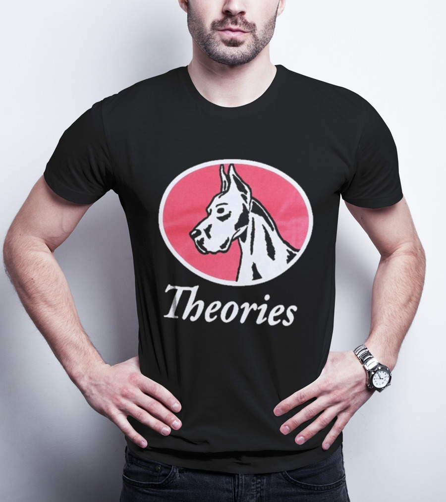 Theories Of Atlantis Champ Faded Brown Great Dane Oval T-Shirt
