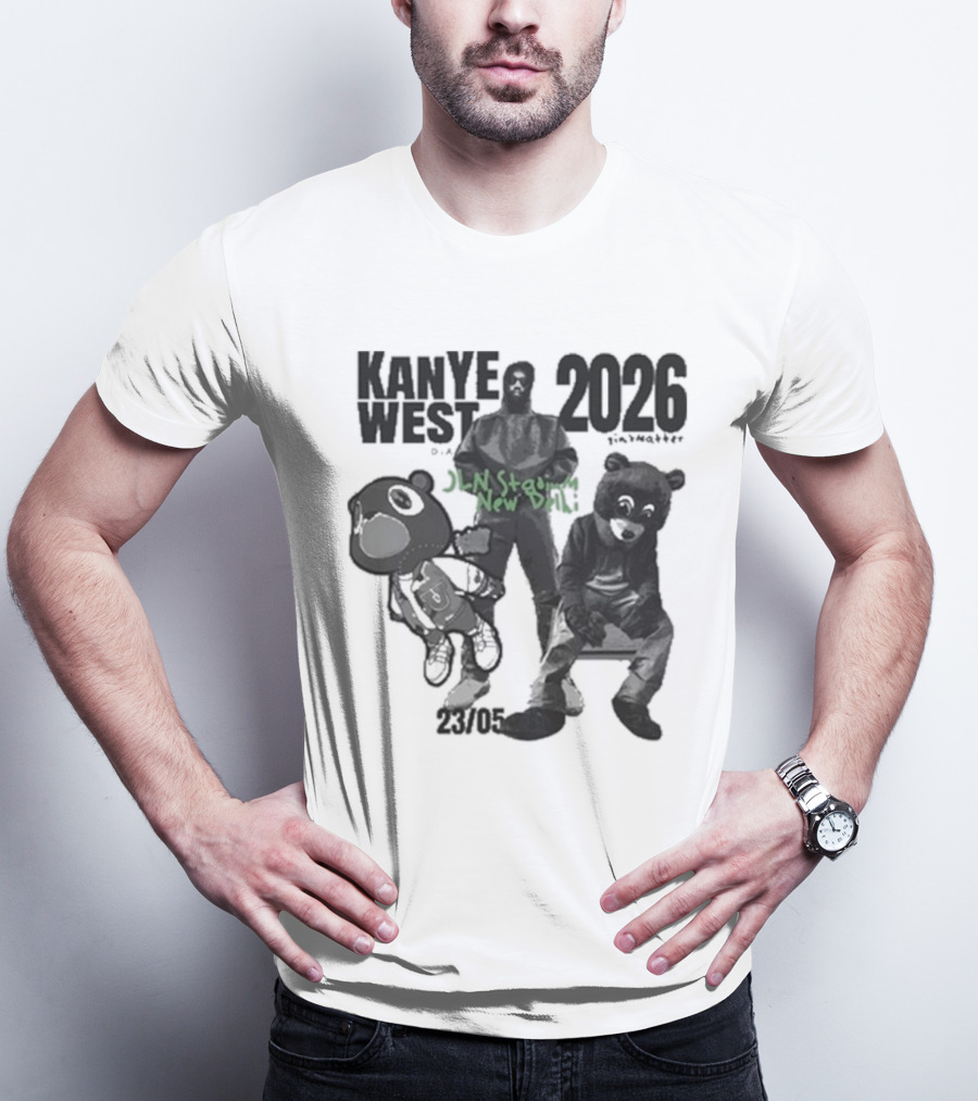 Kanye West 2026 Live In India Stadium Tour T-Shirt