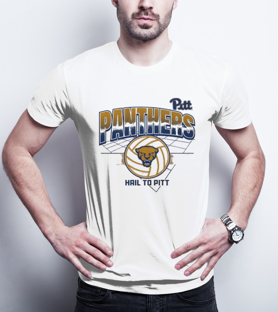Pitt Panthers Volleyball Hail To Pitt Grid T-Shirt