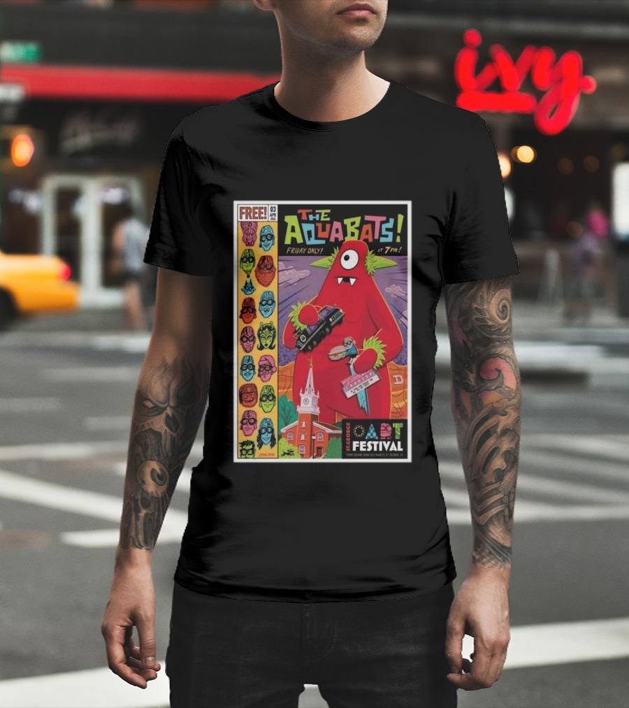 THE AQUABATS! St. George Festival April 3 2026 Featuring Monster And Masked Characters T-Shirt