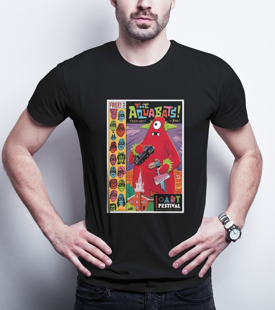 THE AQUABATS! St. George Festival April 3 2026 Featuring Monster And Masked Characters T-Shirt