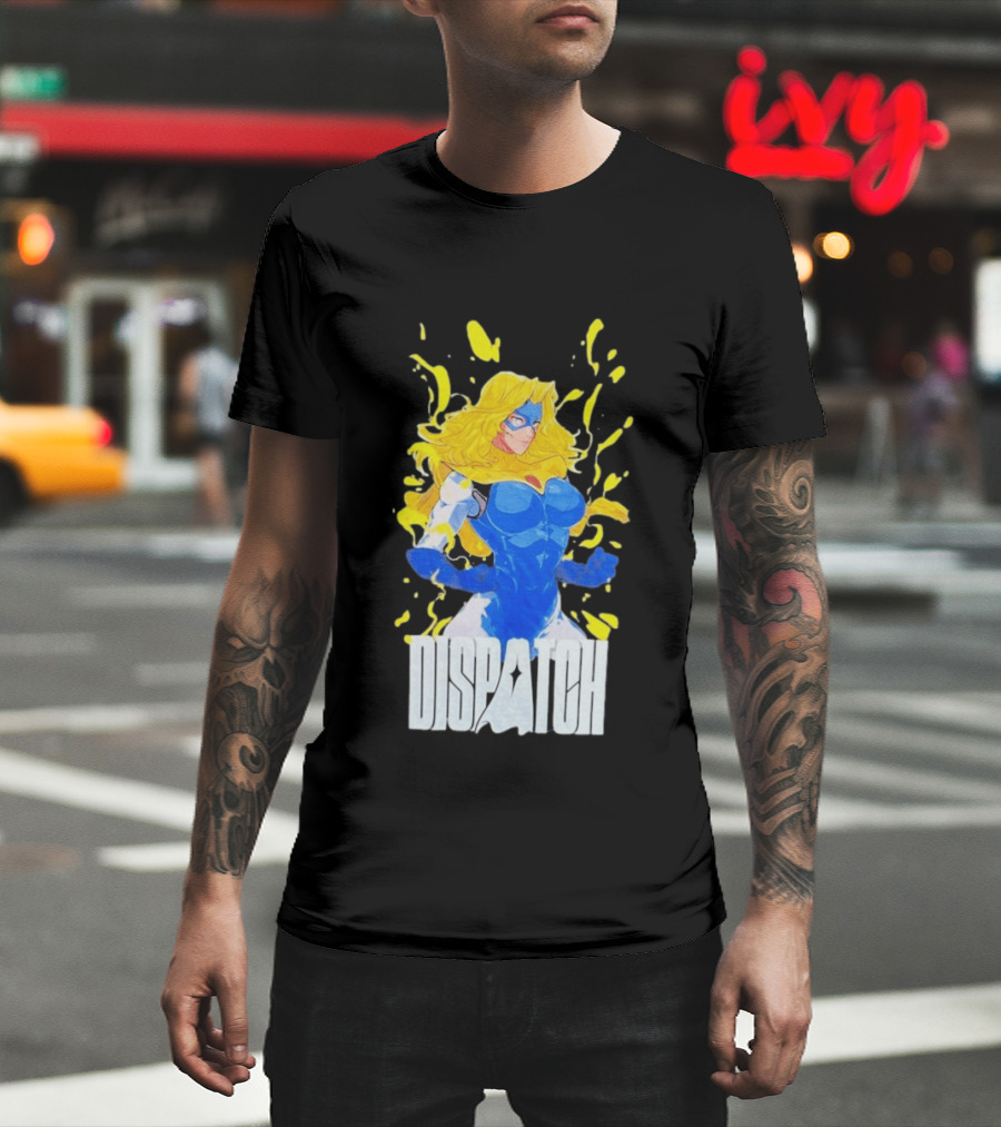 Dispatch Blonde Blue Heroic Character Blazer T-Shirt