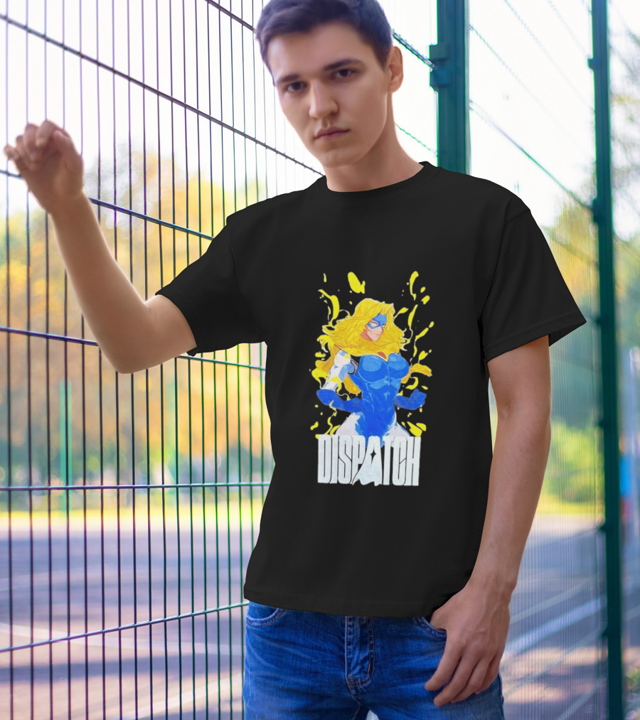 Dispatch Blonde Blue Heroic Character Blazer T-Shirt