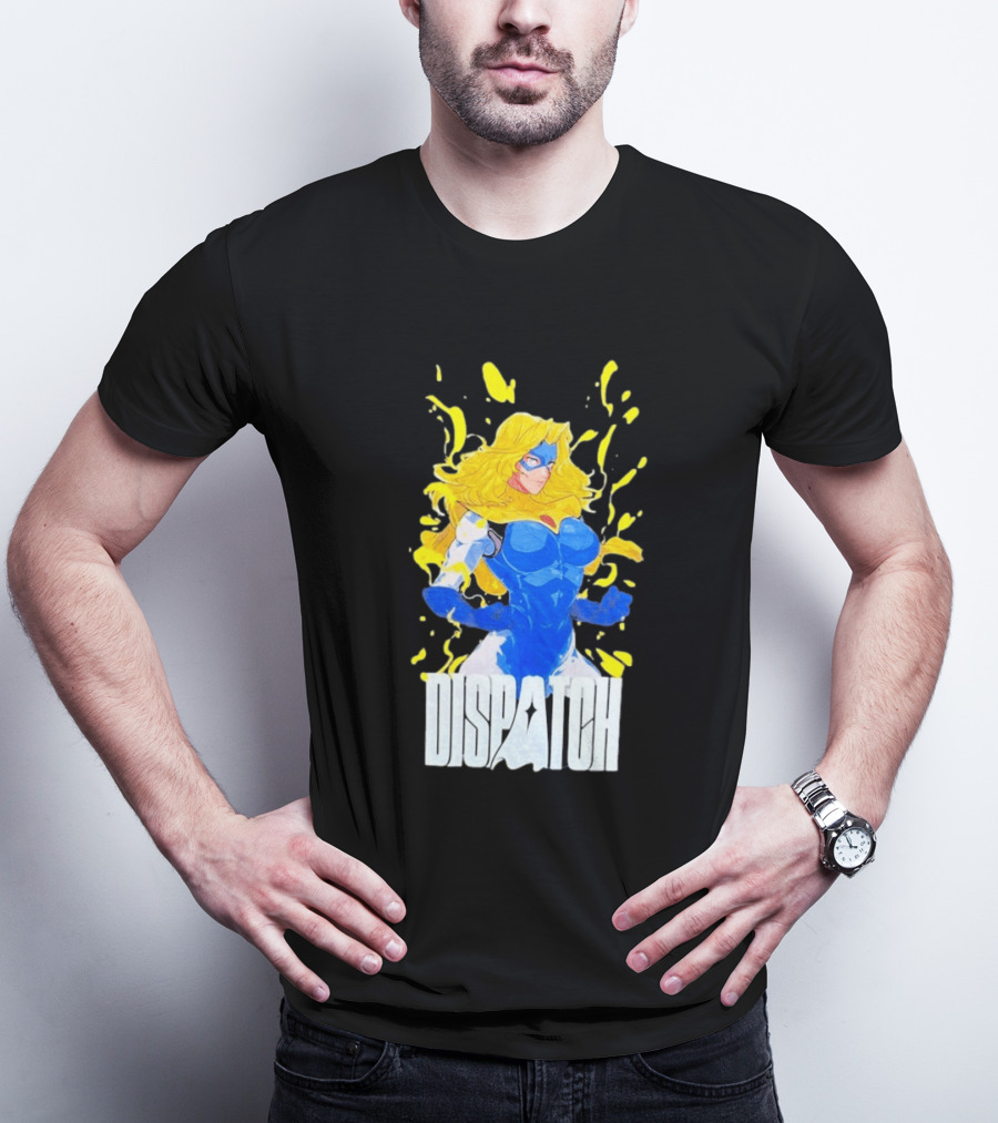 Dispatch Blonde Blue Heroic Character Blazer T-Shirt