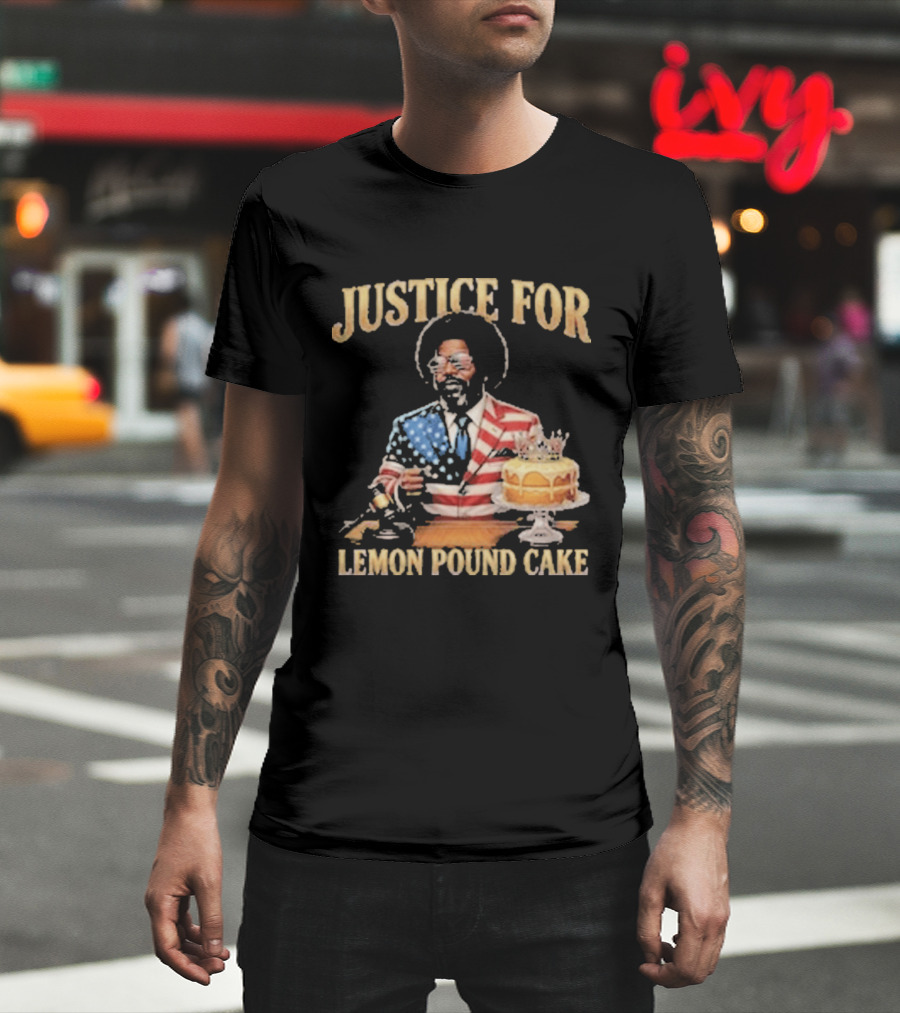 Justice For Lemon Pound Cake Afroman American Flag Suit T-Shirt