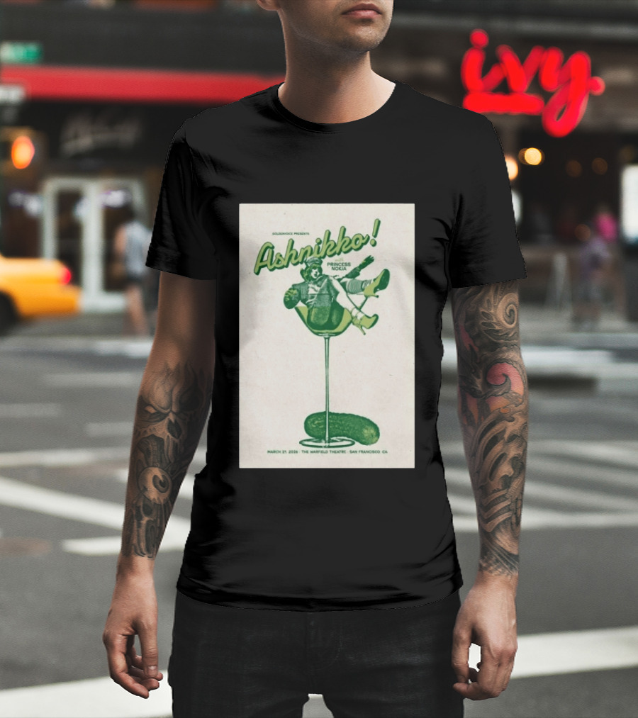 Ashnikko Princess Nokia The Warfield Theatre San Francisco March 21 2026 T-Shirt