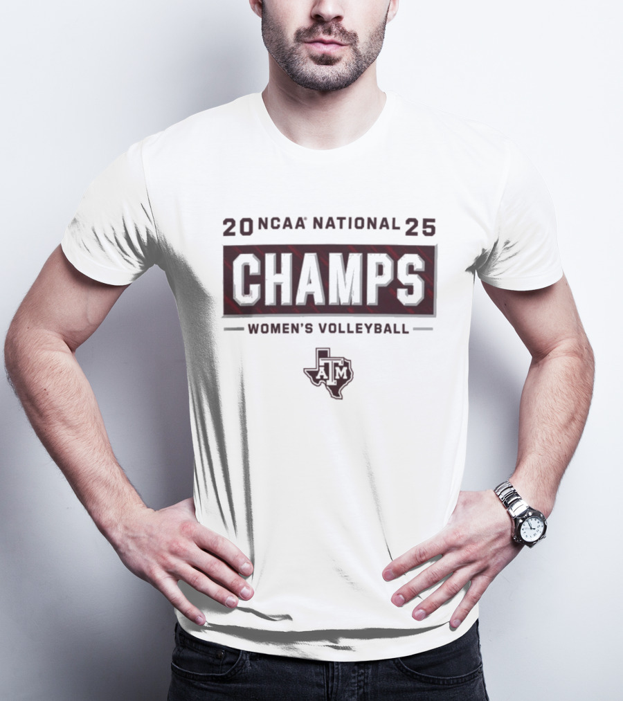 20 NCAA National 25 Champs Women's Volleyball Texas A&M T-Shirt