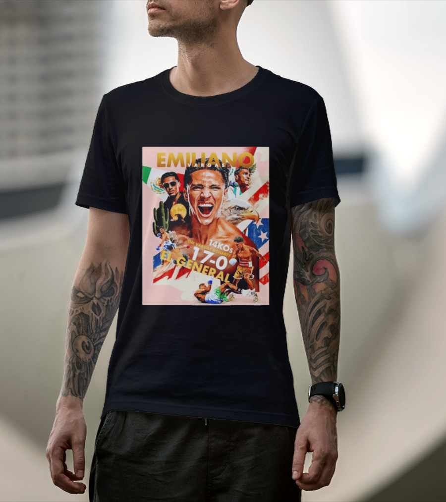 Emiliano Vargas El General 17 0 Boxer The Vargas Dynasty 14 KOs T-Shirt