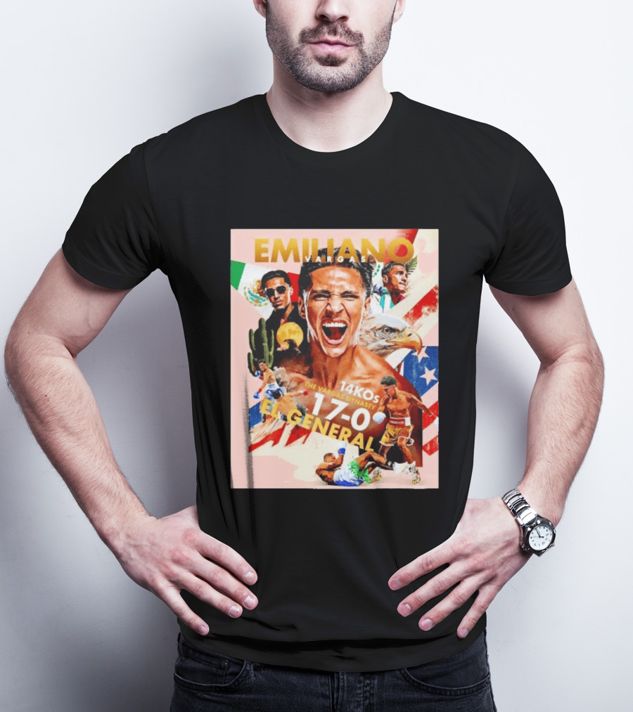 Emiliano Vargas El General 17 0 Boxer The Vargas Dynasty 14 KOs T-Shirt