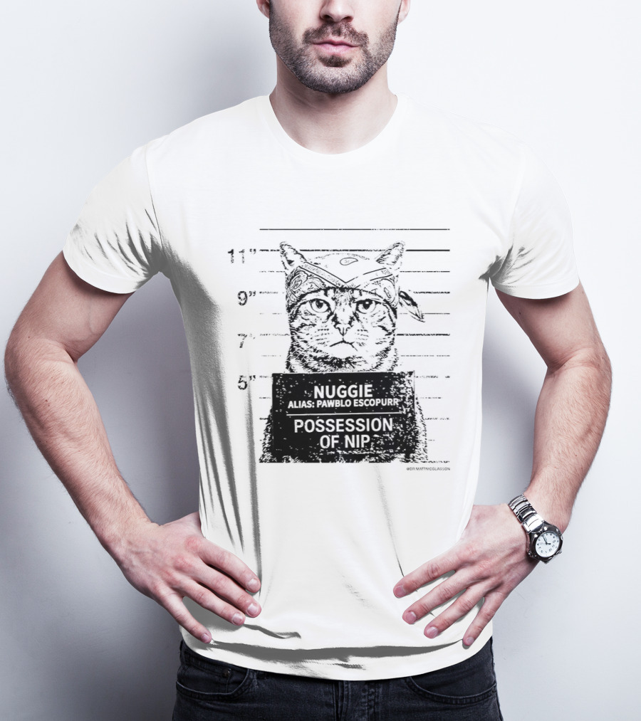 Pawblo Escopurr Cat Nuggie Possession Of Nip Shot T-Shirt